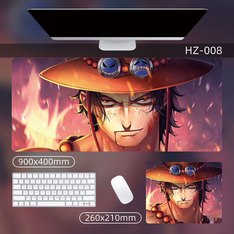 One Piece Mouse Pad Oversized Uta Luffy Yamato Ace Zoro Boys Anime ...