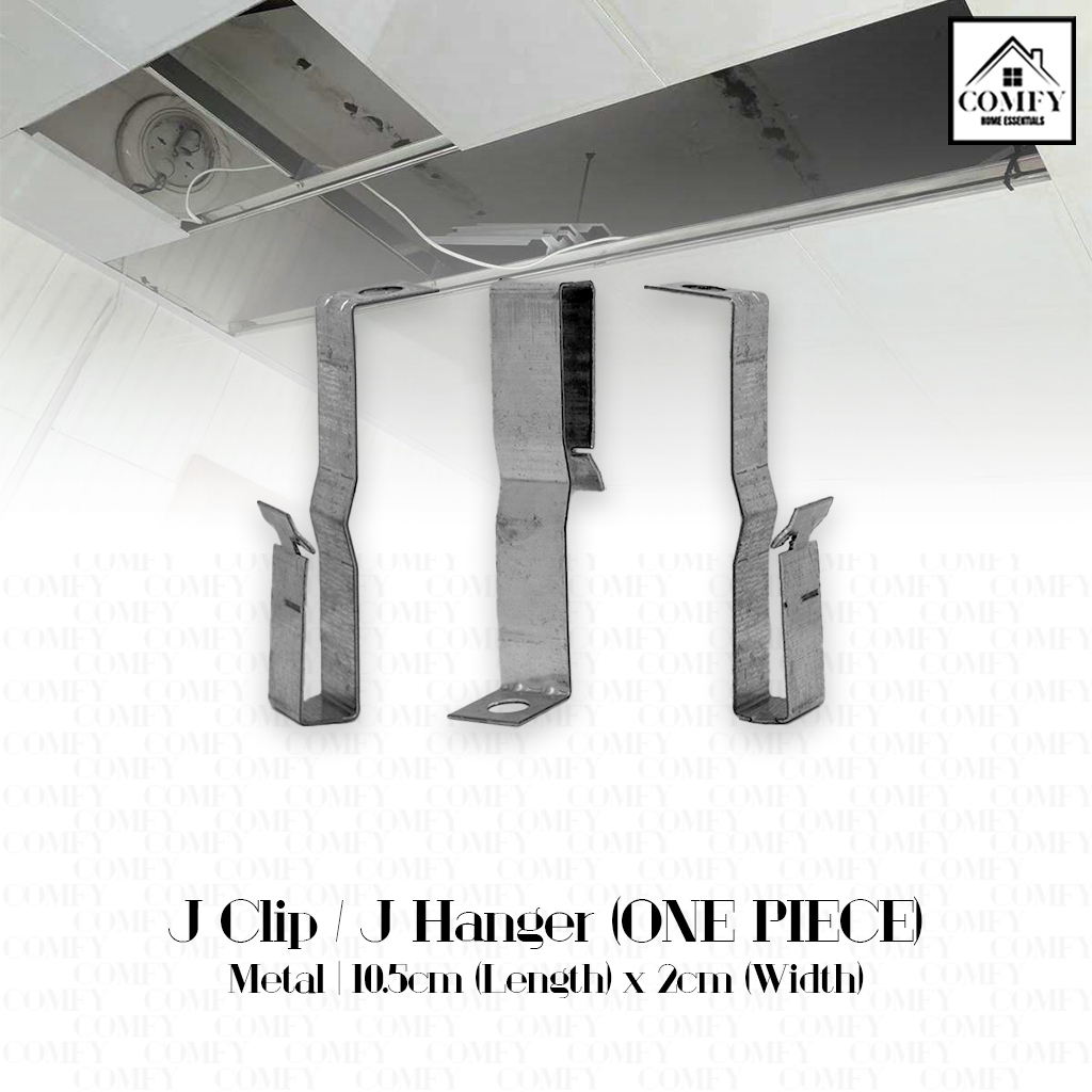(PER PIECE) Metal J Clip for Ceiling J Hanger Bracket for Threaded Rod ...