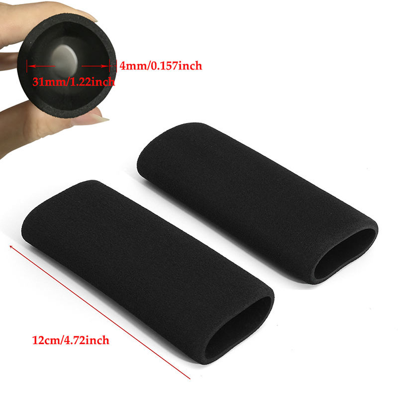 2Pcs Motorcycle Handle Cover Slip On Anti Vibration Comfort Handlebar ...