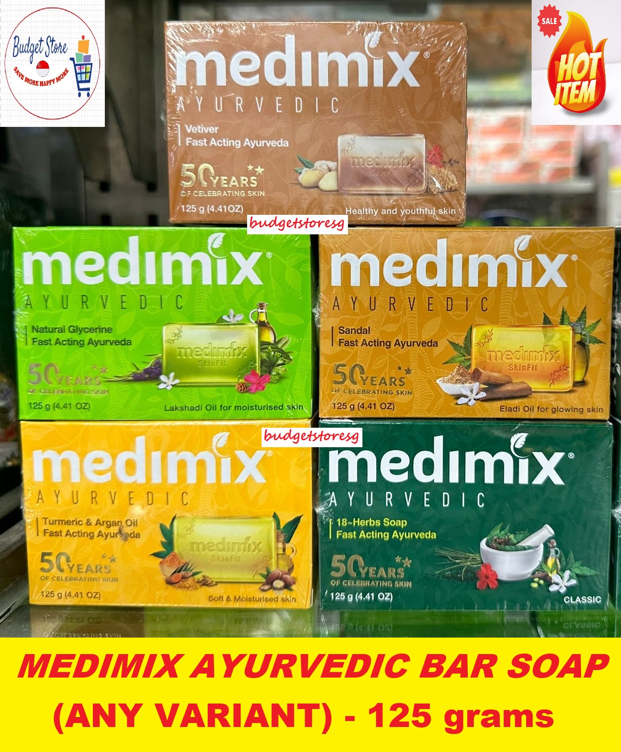 Medimix Ayurvedic Bar Soap (All Variant) - 125 grams X 5 | Lazada Singapore