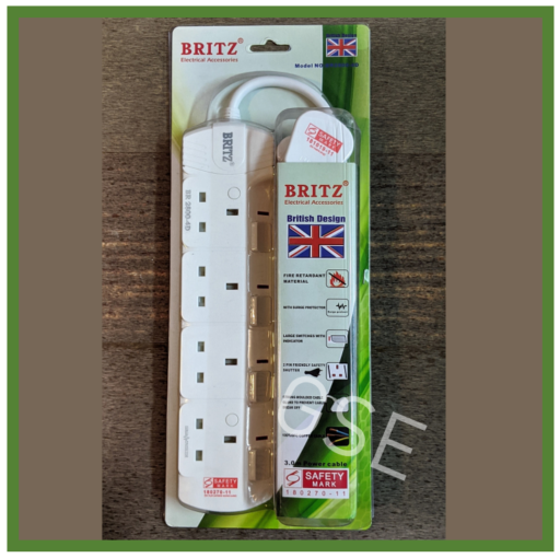 4 Way 3 Meter Multi Power Extension Socket Cord Plug with Surge ...