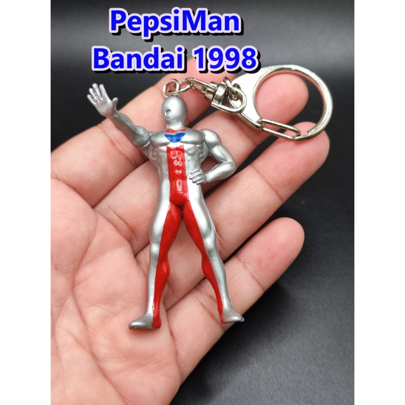 PepsiMan Bandai 1998 มินิฟิกเกอร์ Vintage Keyring Key Holder PEPSI MAN ...