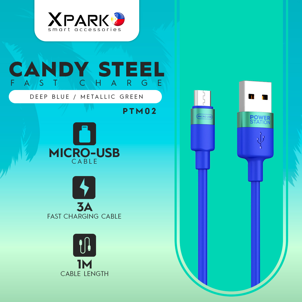 Powerstation Micro Usb Cable 3A Fast Charging And Data Sync 1M Length powerstation-micro-usb-cable-3a-fast-charging-and-data-sync-1m-length