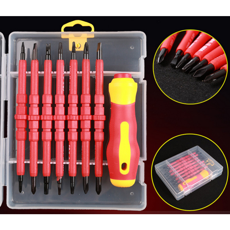 【TrendGlobe】8 In 1 Electricians Screwdriver Tool Set Insulated ...