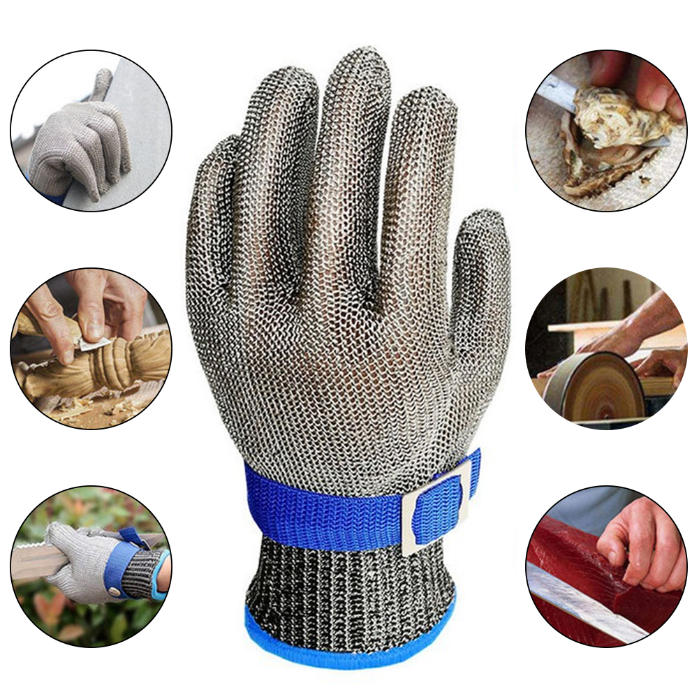 Stainless Steel Cut Resistant Wire Metal Mesh Butcher Safety Work ...