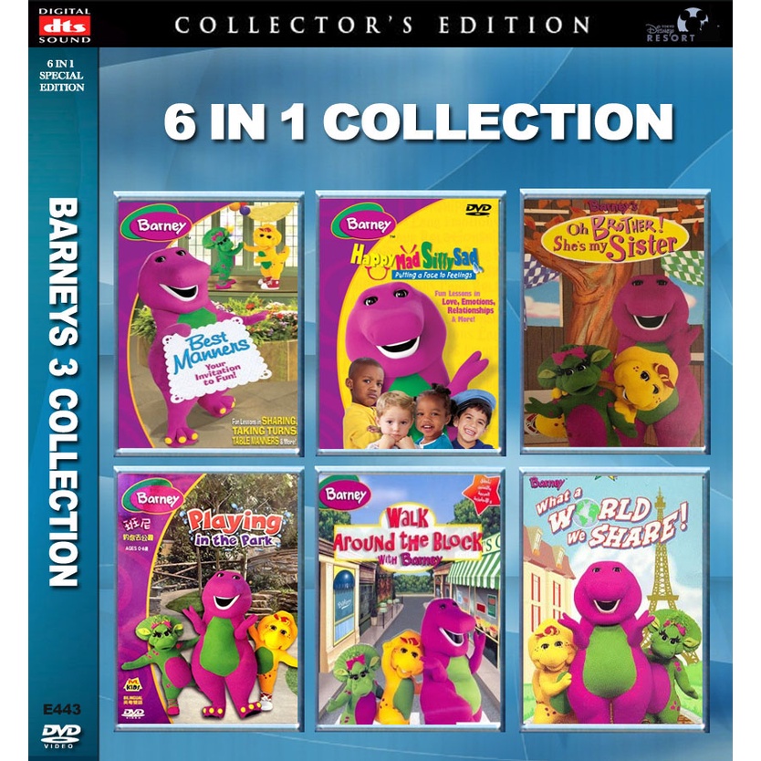 DVD English Barney's 6 In 1 Collection 3 -E443 | Lazada