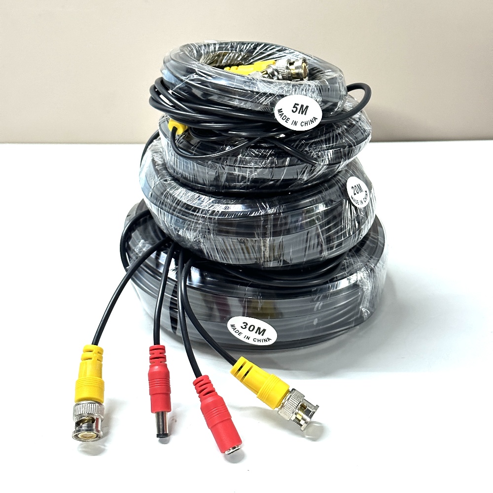 5-30M BNC+DC Connector 2 in 1 BNC CCTV Cable coaxial Video Power AHD ...