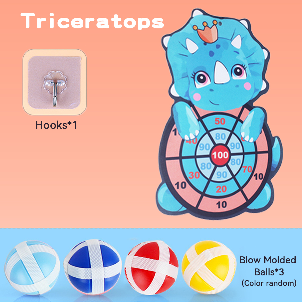 Kissdora 1PCS Indoor Parent-Child Large Throwing Sticky Ball Dart Board ...