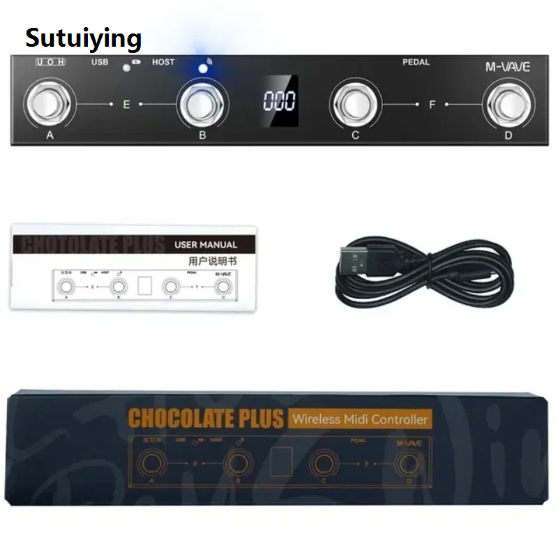 Sutuiying M-vave Chocolate Plus MIDI Controller Programmable Wireless ...