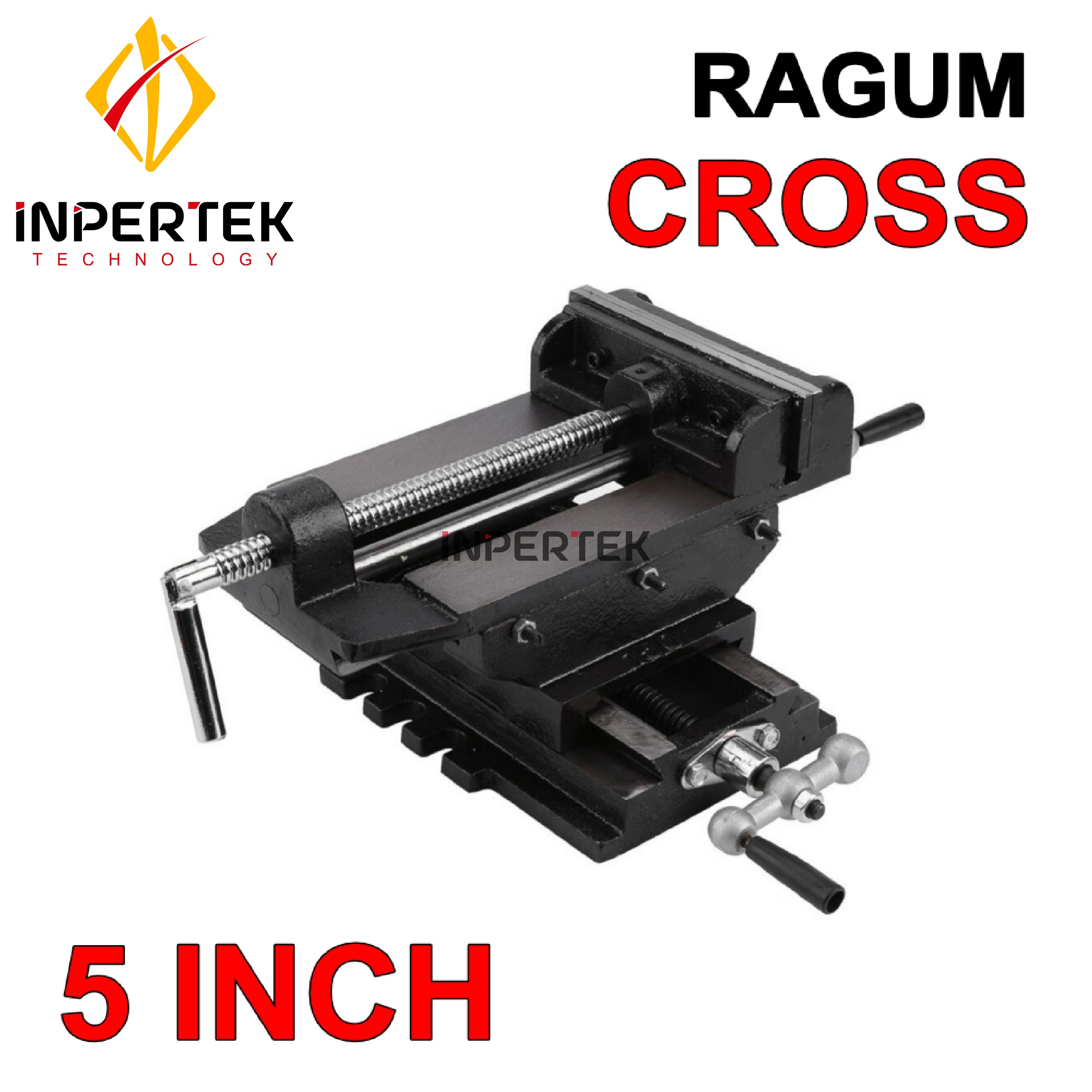 Ragum 5" CROSS 125 mm Catok 5 Inch Vise Bench Penjepit Tanggem Meja ...