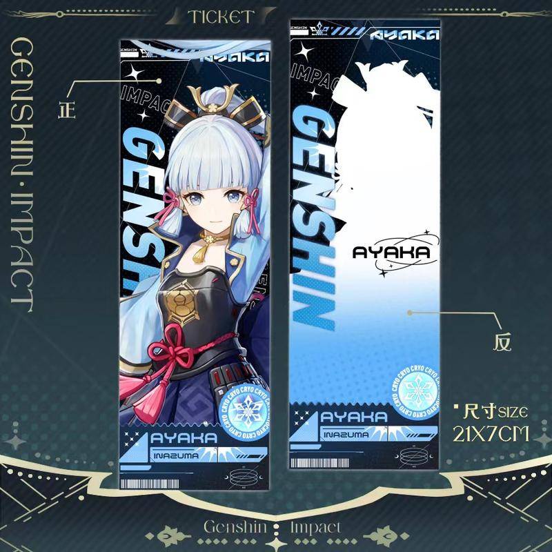 【HOHA】22 styles Game Genshin Impact laser bookmark Focalors Furina ...