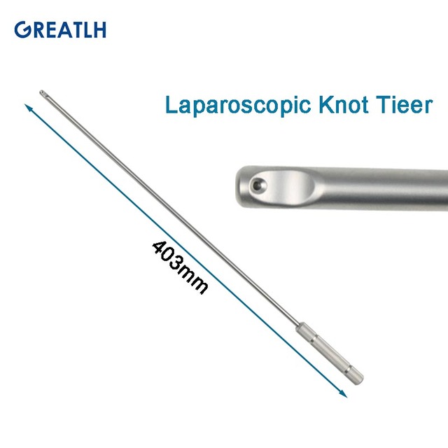 【Qitian MALL】Laparoscopic Knot Pusher Instruments Open Close Head ...