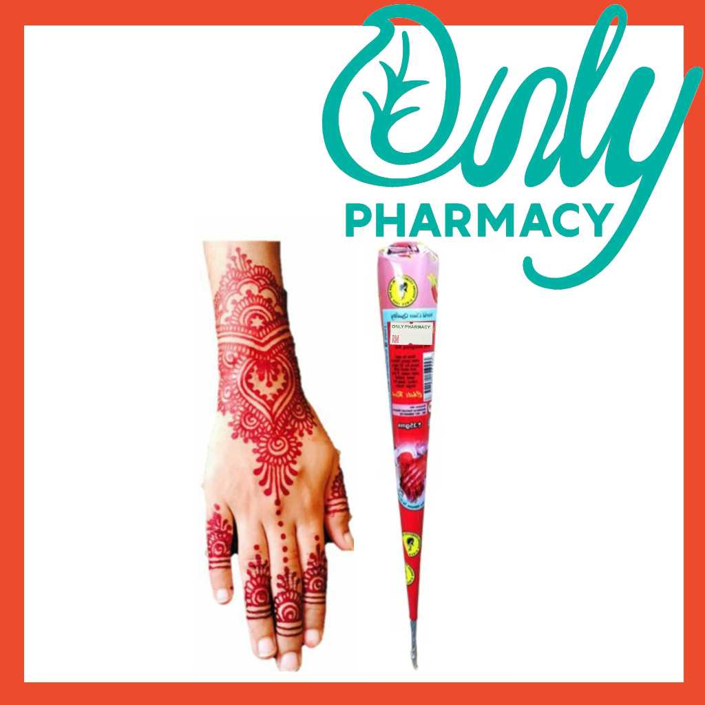 Suzana Henna Lukis Cone Halal Suzana Henna Cone 35g Chili Red | Lazada