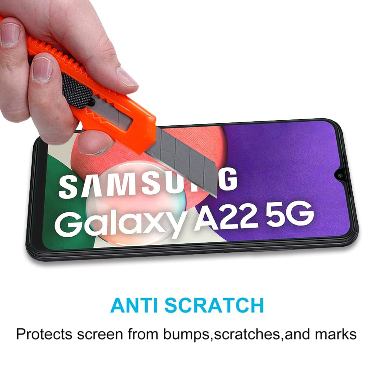 Huangdian Fashion 2/4Pcs Tempered Glass For Samsung Galaxy A22 A22s 5G ...
