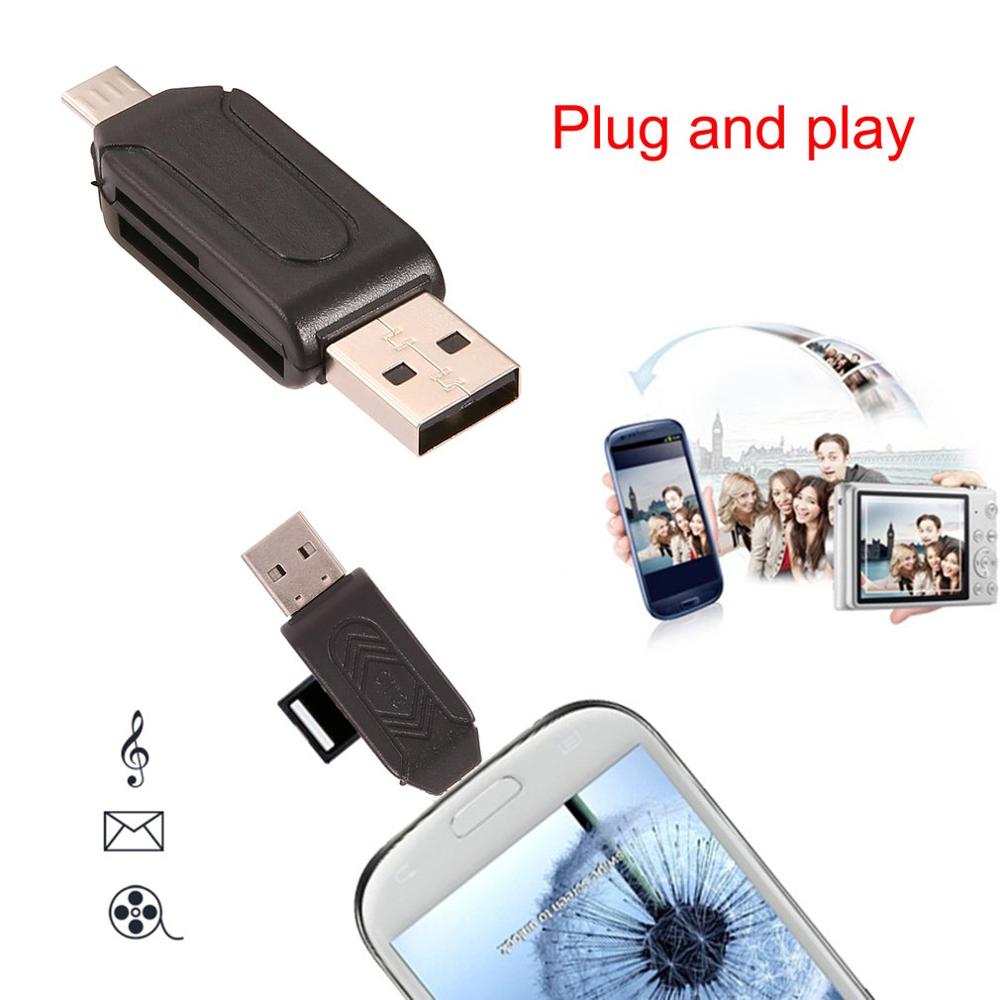 【7efc9af3】ABS 55 x 16 x 10mm Universal Card Reader Mobile Phone PC Card ...