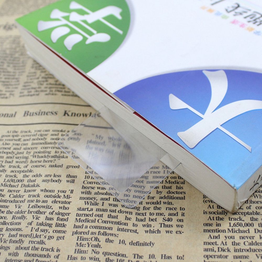 3X Credit Card Shape Made Of Plastics Magnifying Glass Magnifiers Loupe ...