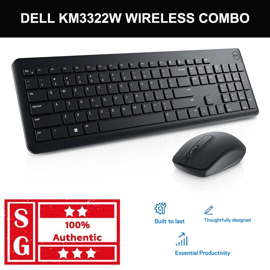 Dell Wireless Combo Keyboard and Mouse US English KM3322W - Dell ...