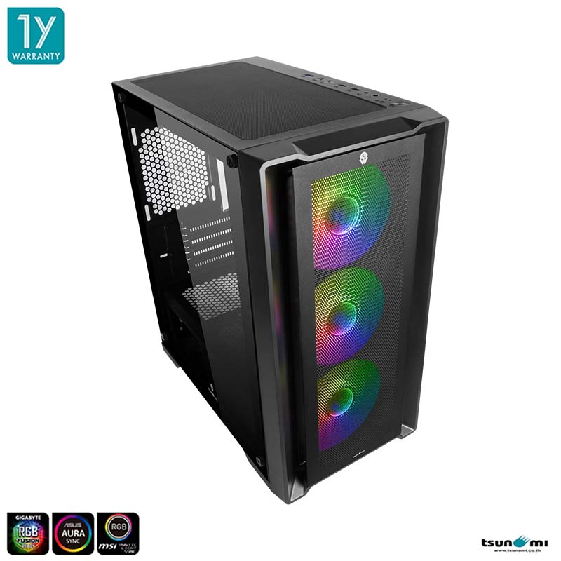 เคสคอมพิวเตอร์ Tsunami Unlimited Deepspace M211-F with 1264 UDS ARGB ...