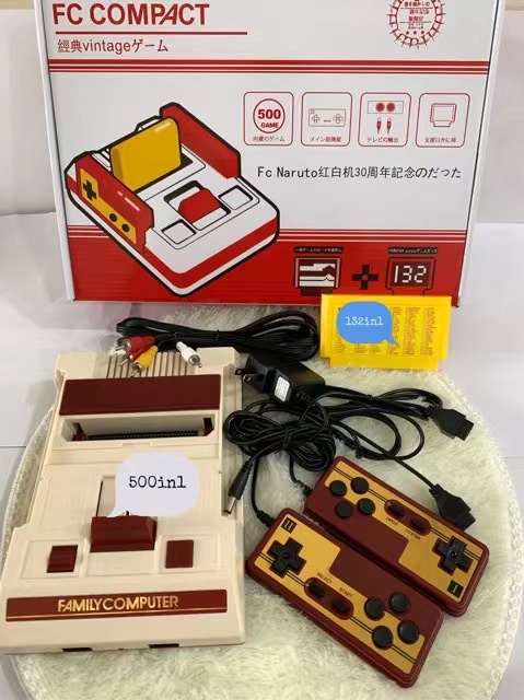 FAMICOM แฟมิค่อม family เครื่องเล่นเกมส์คอลโซล FC Compact + 150in1 +500 ...