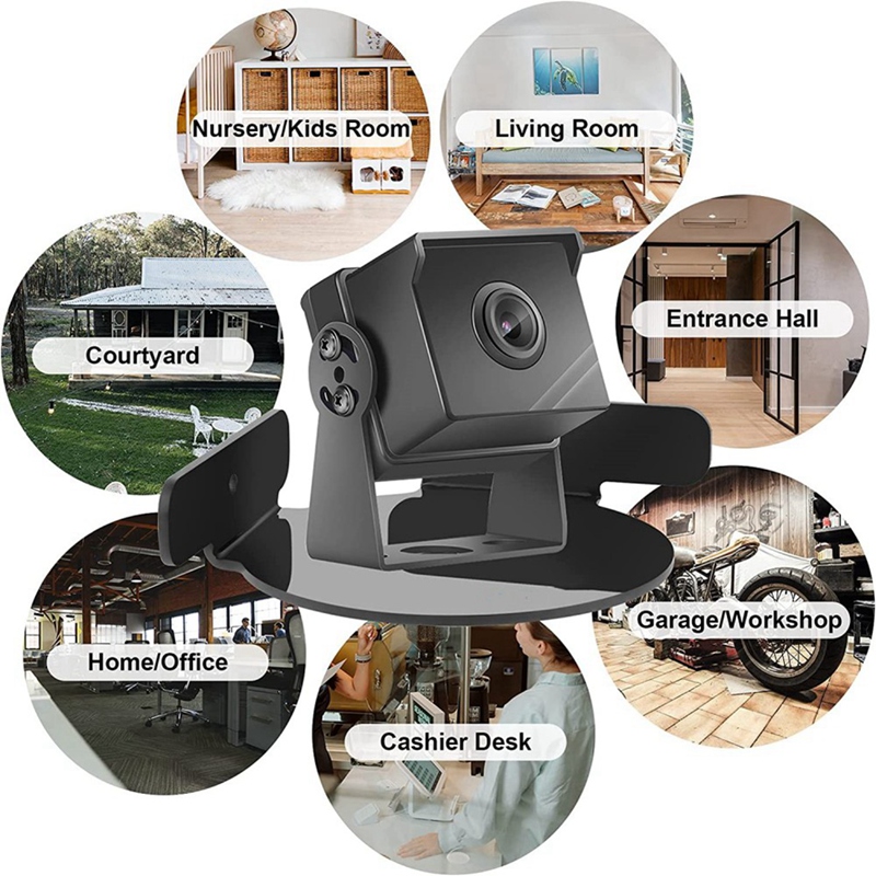 (PUKJ) 2PCS Round Baby Monitor Stand Bedroom Plant Small Wall Shelf ...