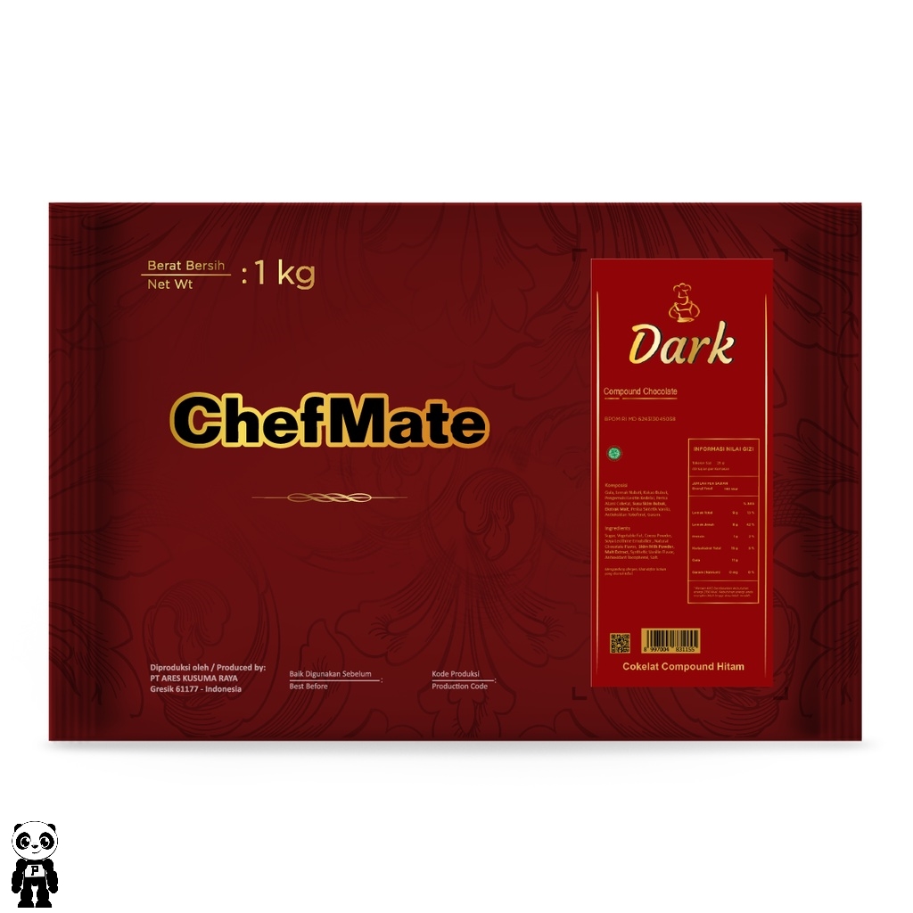 Chefmate Dark Chocolate Compound 1Kg Coklat Compound Hitam DCC | Lazada ...