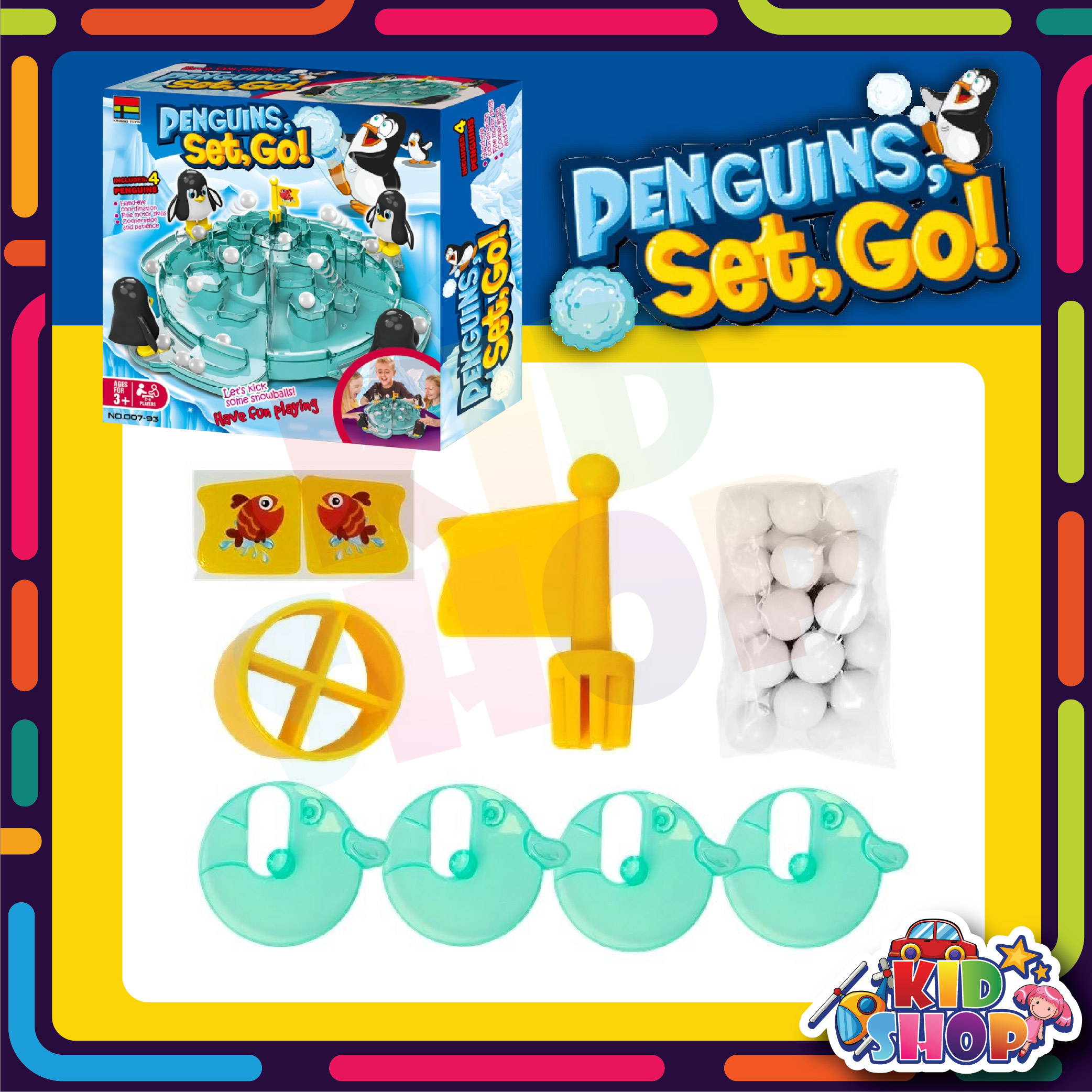 เกมเตะบอลหิมะ เพนกวิน PENGUINS SET GO ของเล่นเสริมพัฒนาการ ของเล่น ...