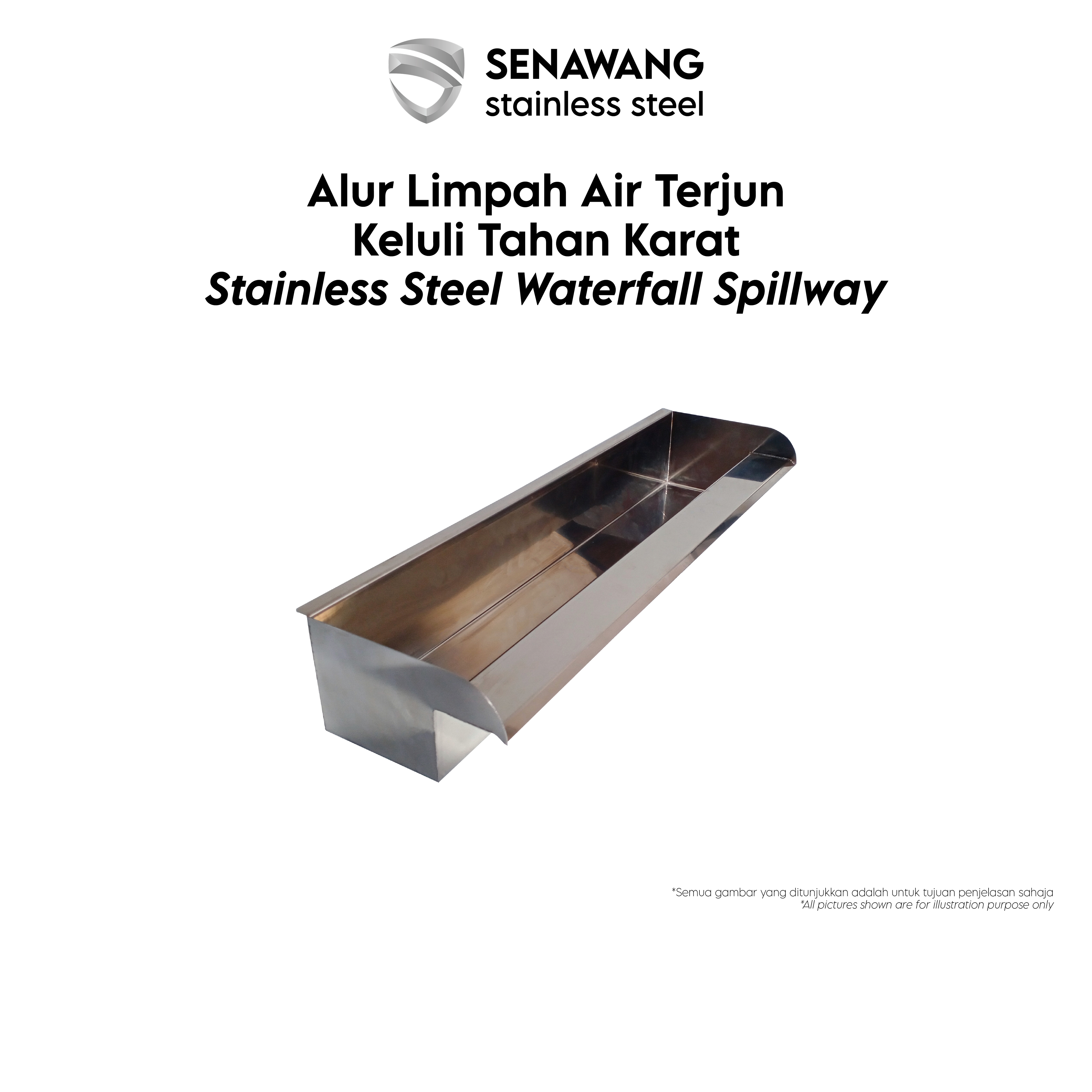 Stainless Steel Water Feature/Water Cascade/Water Blade/Waterfall ...