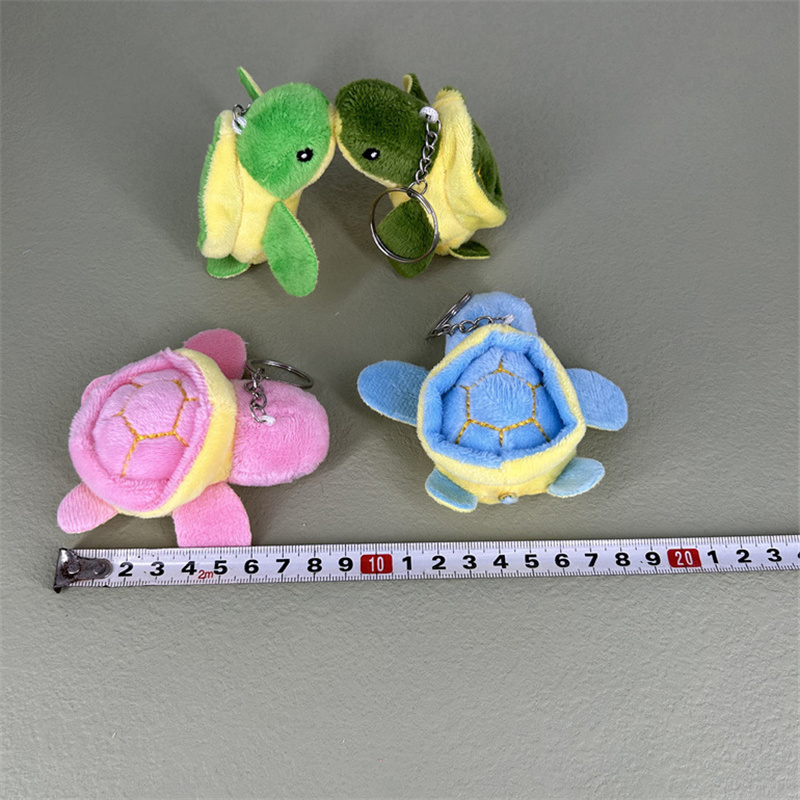 9cm Cartoon Cute Mini Turtle Plush Toy Pendant Keychain Sweet Cute Bag ...