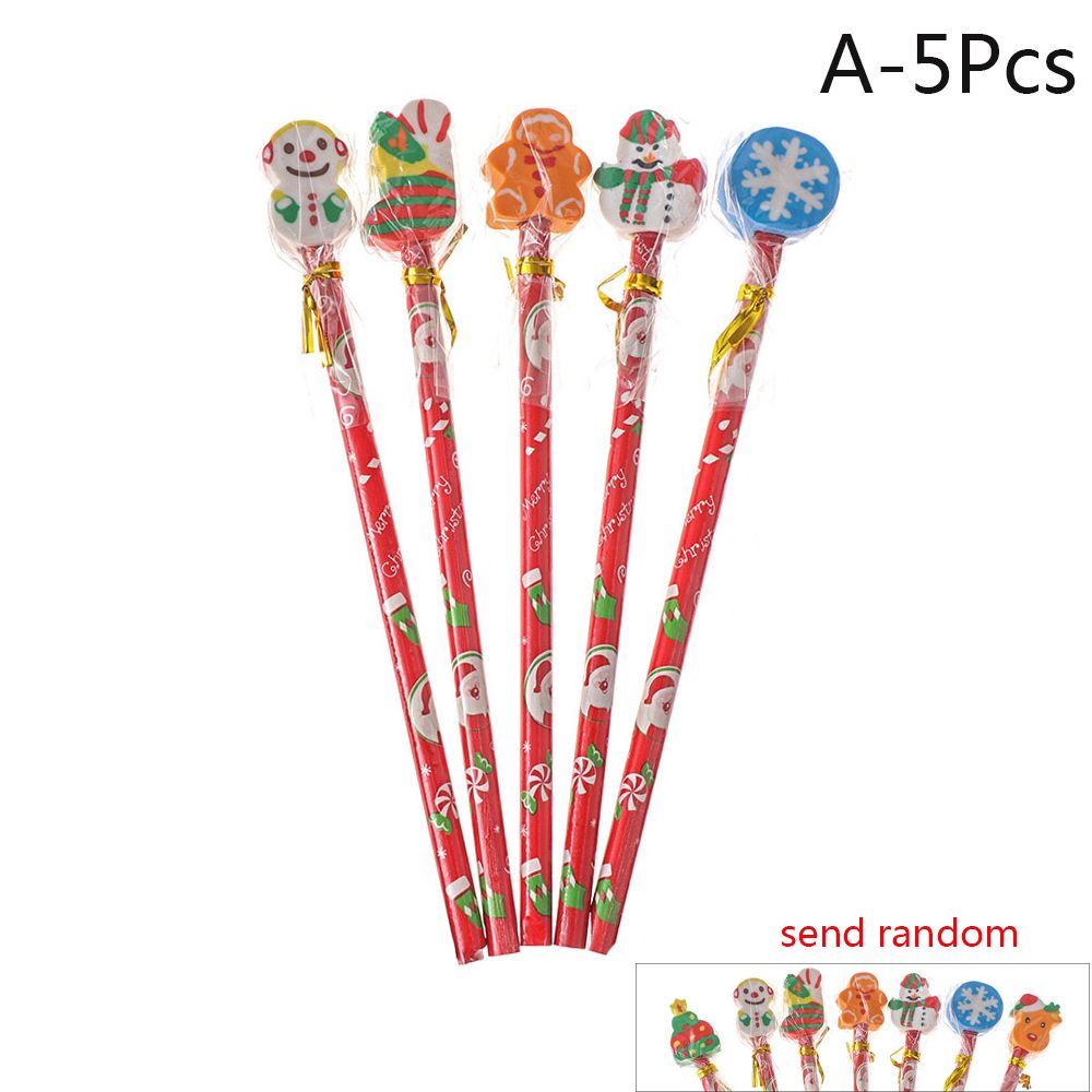 สร้างสรรค์ P Avilion 5ชิ้นเครื่องเขียนมนุษย์หิมะถุงน่องคริสต์มาสเขียน ...