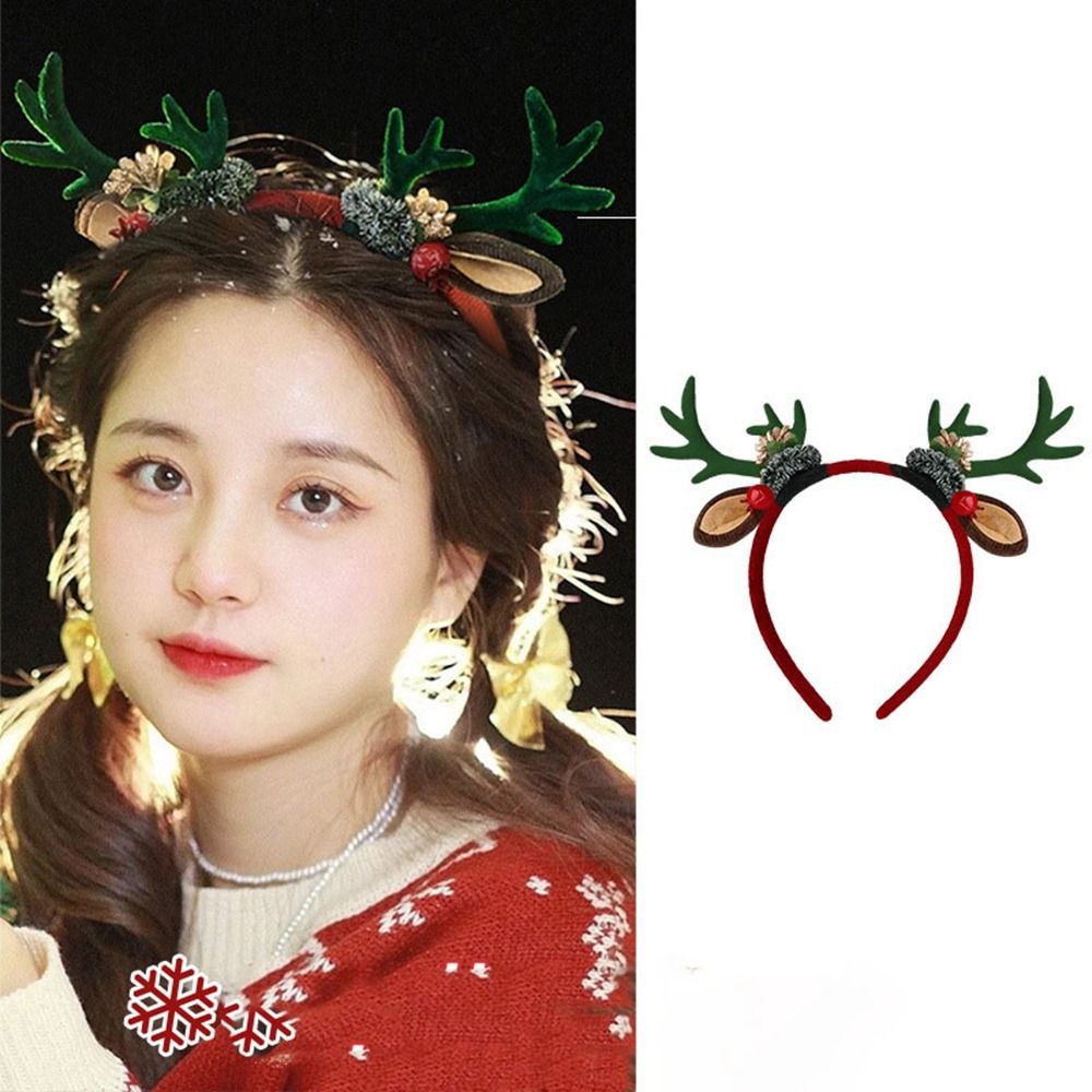 Cute Christmas Decoration Christmas Headband Elk Hair Hoop Reindeer ...