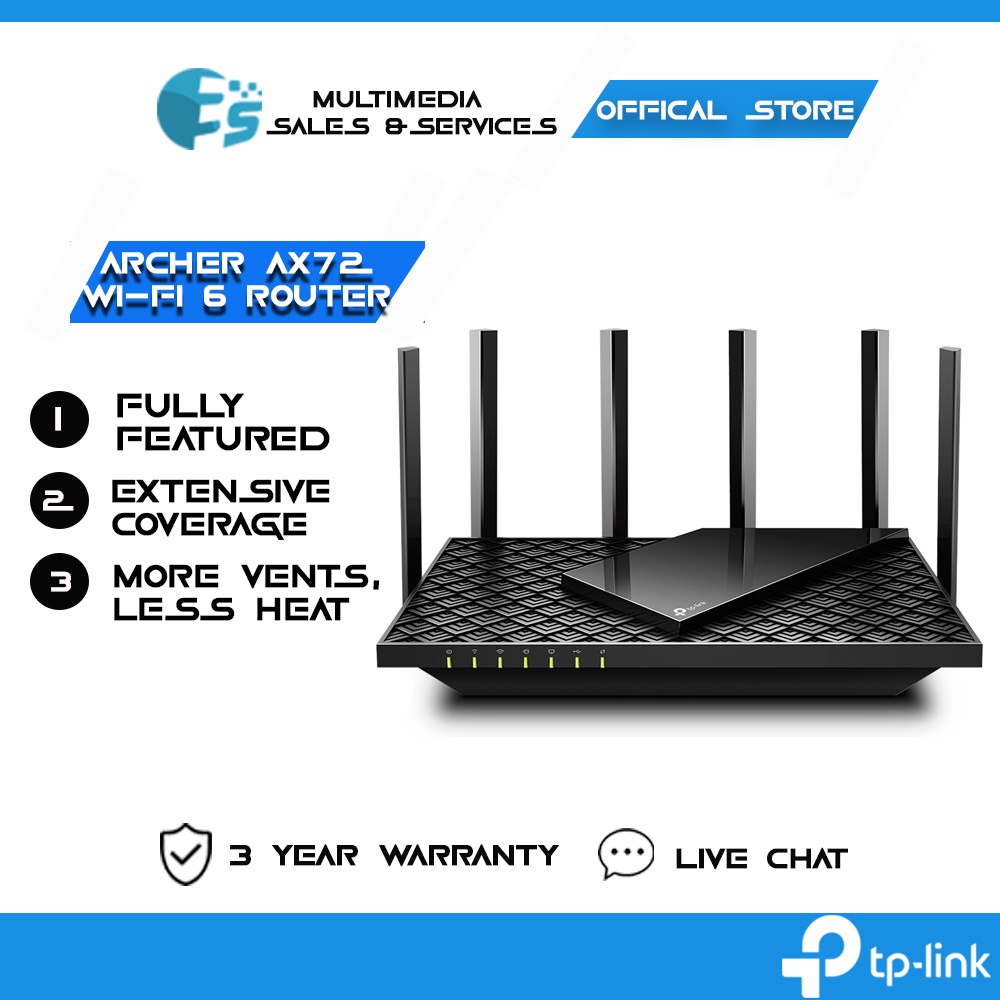 TP-LINK Archer Ax73 / Archer AX72 Router Ax5400 Dual-Band Gigabit Wifi ...