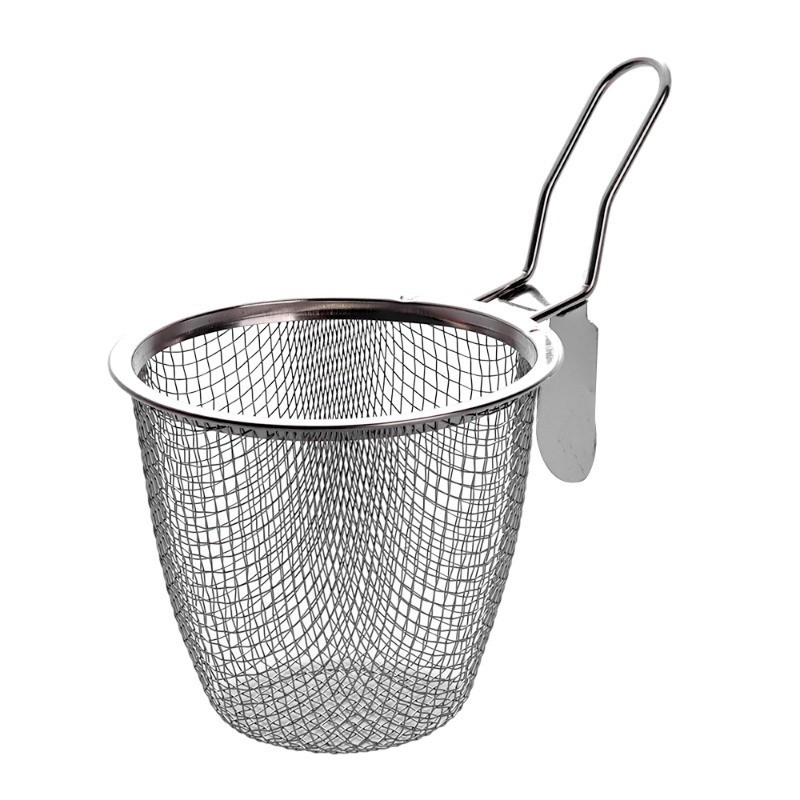 Kitchen Stainless Steel Hanging Fine Wire Mesh Food Strainer Hot Frying ...