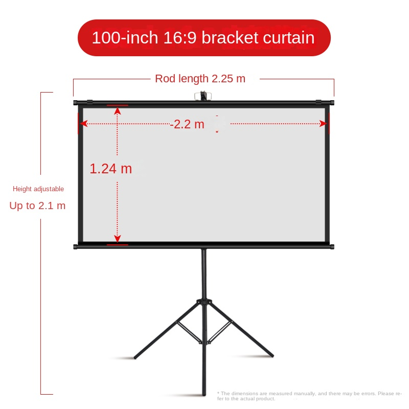 Fiberglass Tripod Projector Screen with free tripod and Portable ...