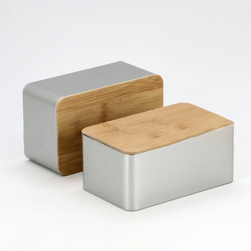 Small Vintage Metal Storage Box With Wood Lid Money Candy Key Packaging ...