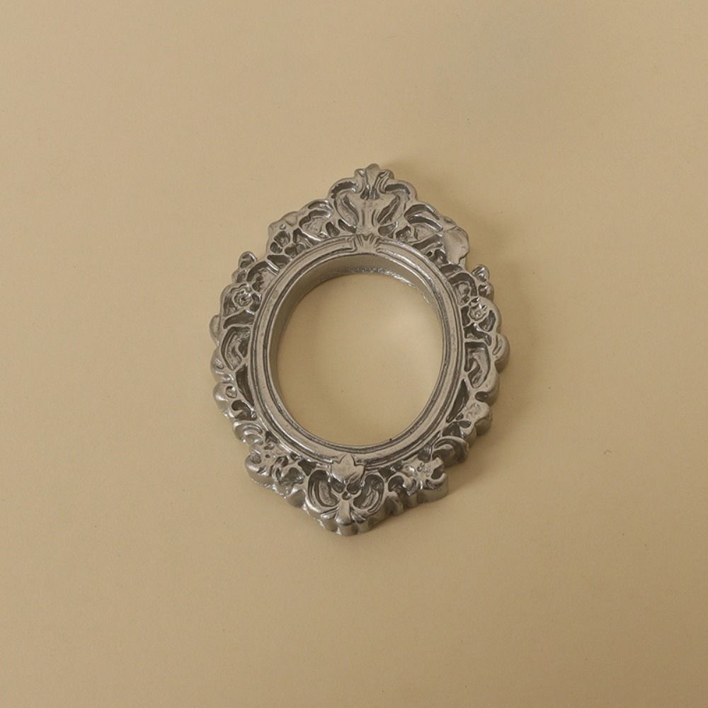 Multi-purpose DIY Resin Photo Frame Miniature Rustic Mini Mirror Props ...