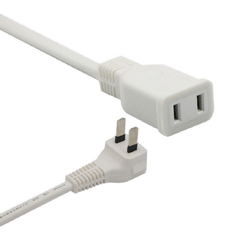 Right Angle 2Pin Japan Plug to Socket Power Adapter Extension Cord 10A ...