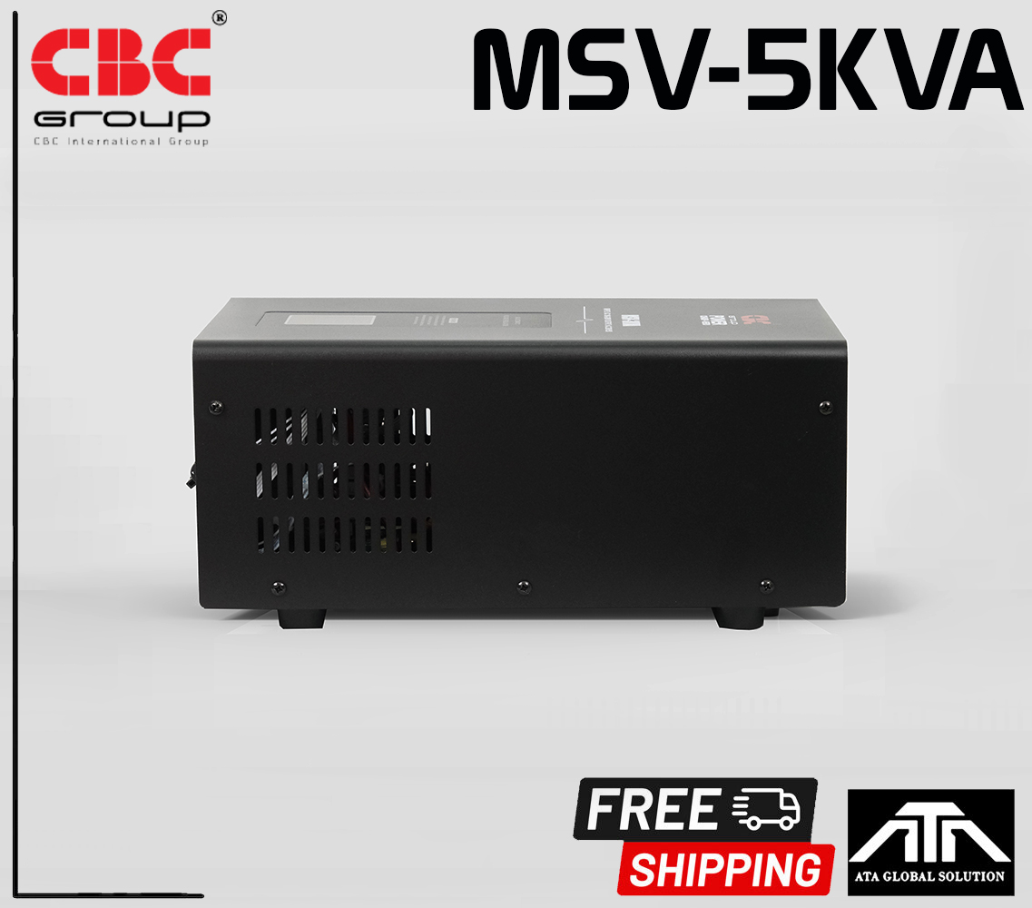 เครื่องปรับแรงดันไฟฟ้าอัตโนมัติ CBC รุ่น MSV-5KVA สามารถรองรับแรงดันไฟขาเข้าได้ 100-260 โวลท์ ...