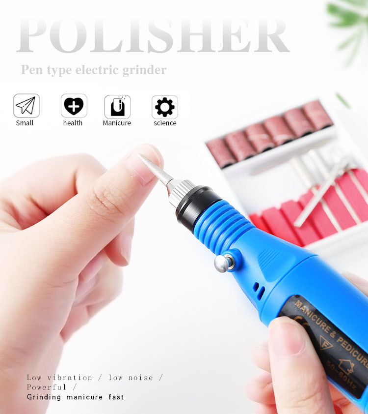 เครื่องเจียรไฟฟ้า เครื่องเจียร์ mini โลหะ nail modifier 6 หัว ...