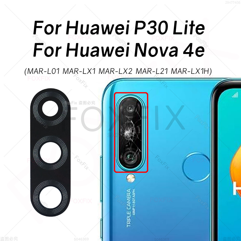 Rear Back Camera Lens Glass Cover For Huawei P30 Lite Nova 4e MAR-LX1 ...