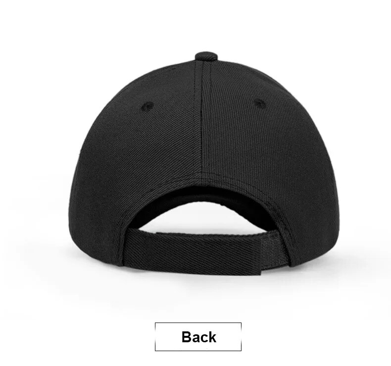 25 Solid Color Uni Black Cap Women Simple Baseball Cap Men Snapback ...