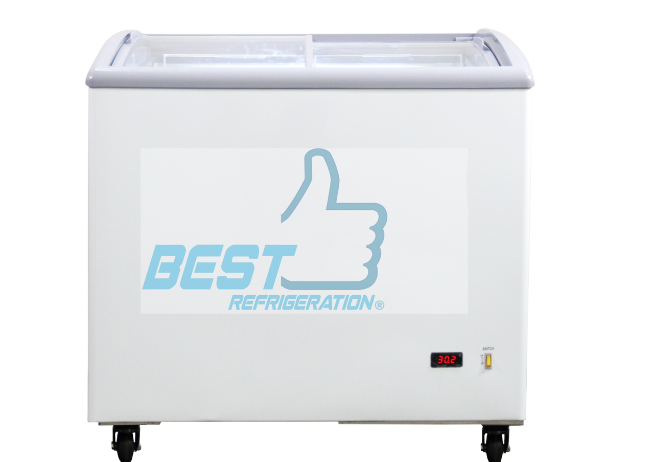 🌟CURVED GLASS SLIDING TOP MINI CHEST FREEZER | Lazada Singapore