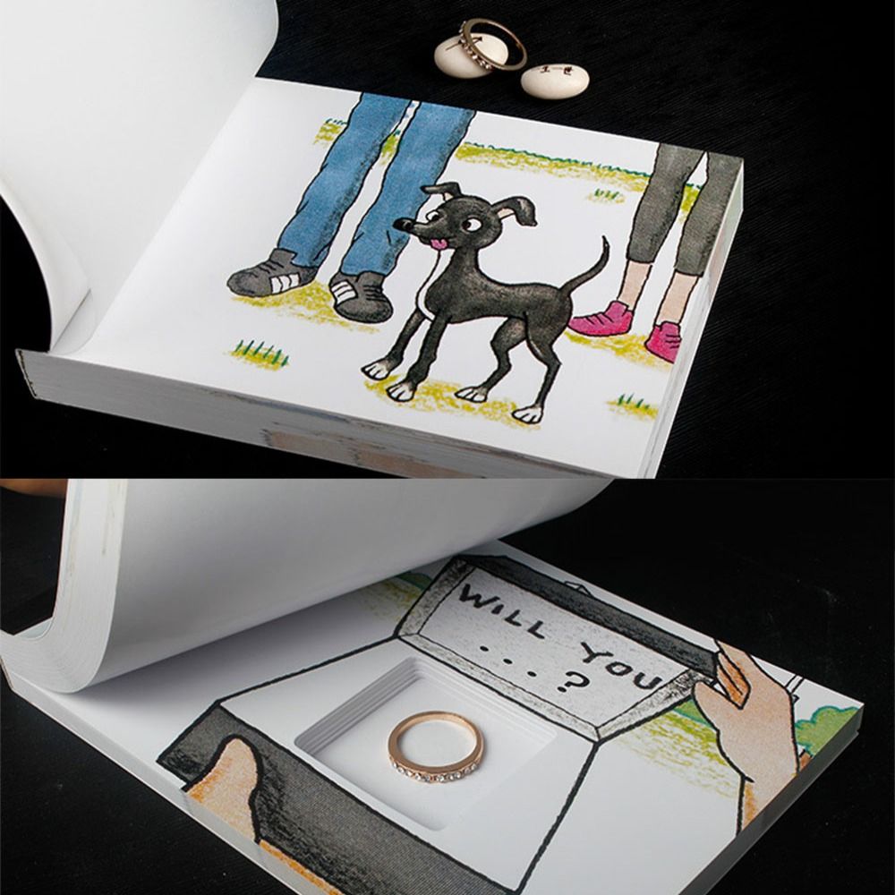 【GlowBound】Hide Ring Flipbook for Proposal Marriage Rings Surprise ...