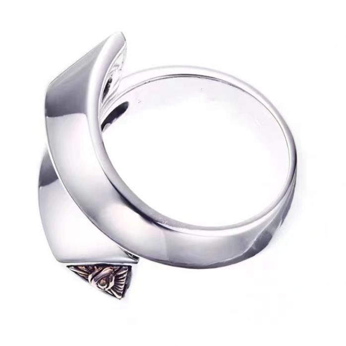 Must-have】Vintage Eye of God Series Spiral Live Ring Men's Fashionable ...