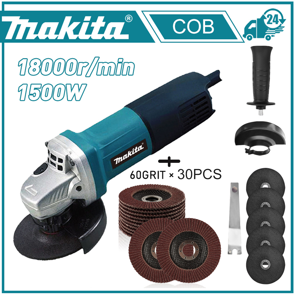 Makita Angle Grinder 1500W High Power Heavy Duty Professional Grinder ...