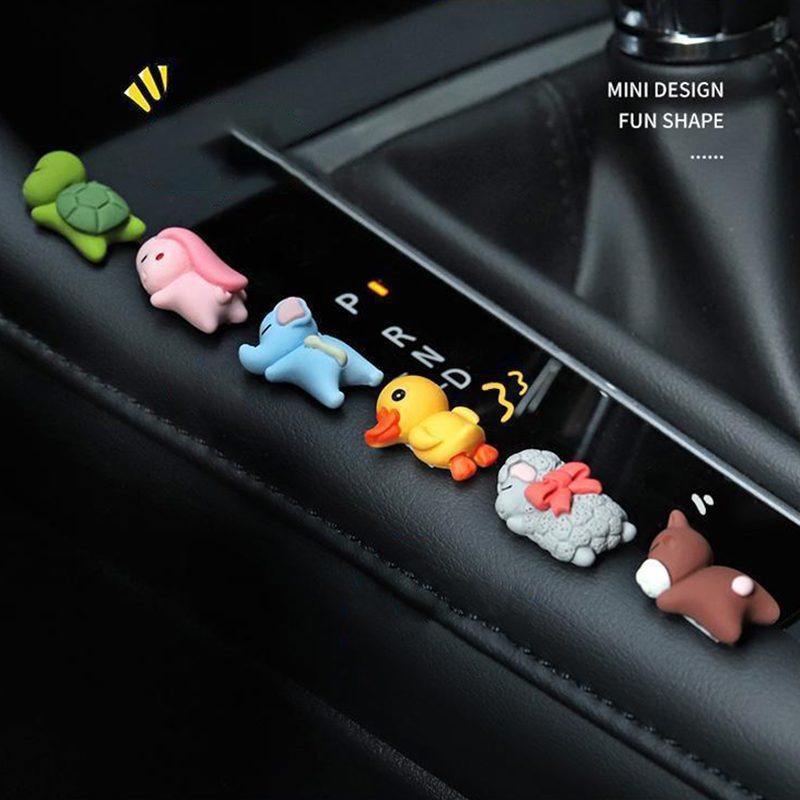 6pcs/set Cute Little Turtle Car Interior Decoration Auto Center ...
