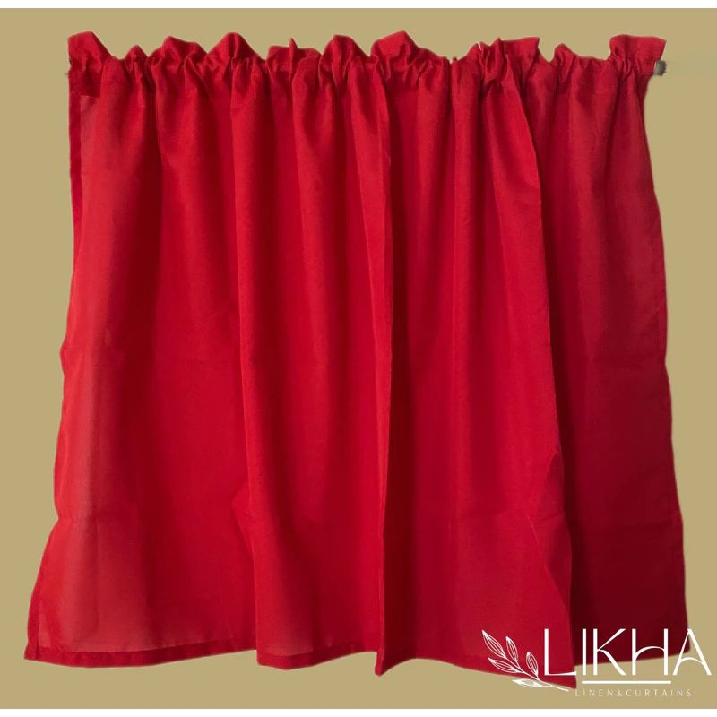 Plain Geana Kitchen Sink Curtain Elegant 32x58 inches/sold per piece ...