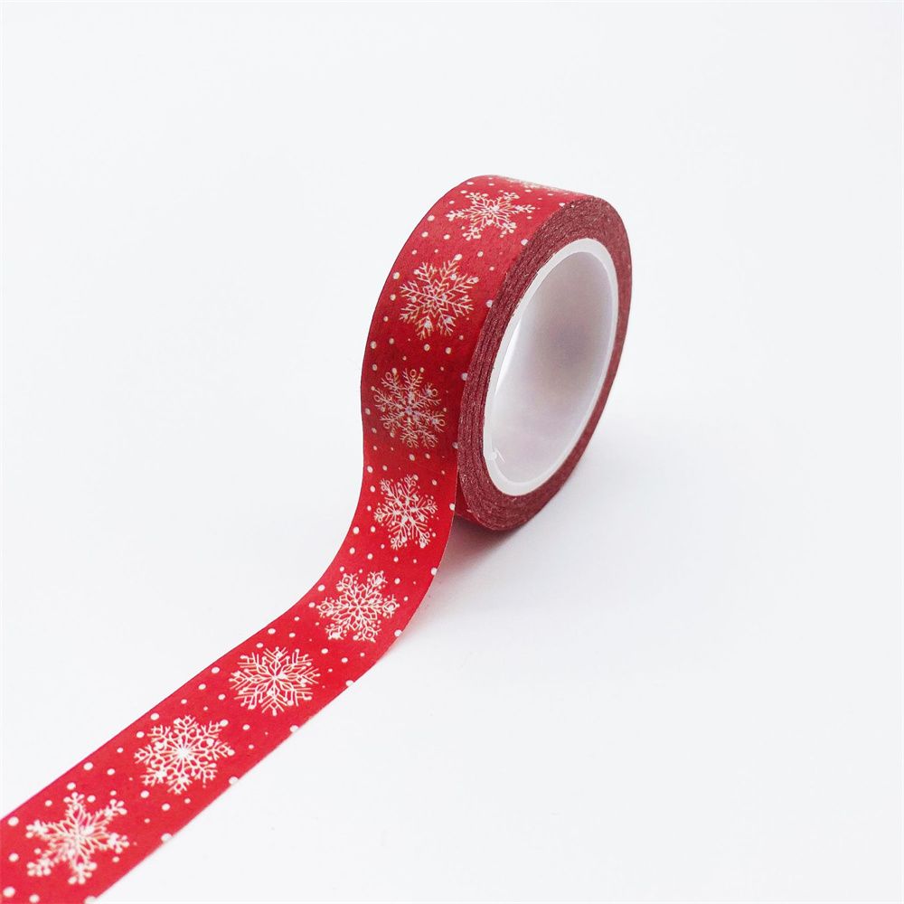 School 6 Designs 15mmX10M Cute Christmas Tape Christmas tree Decorative ...