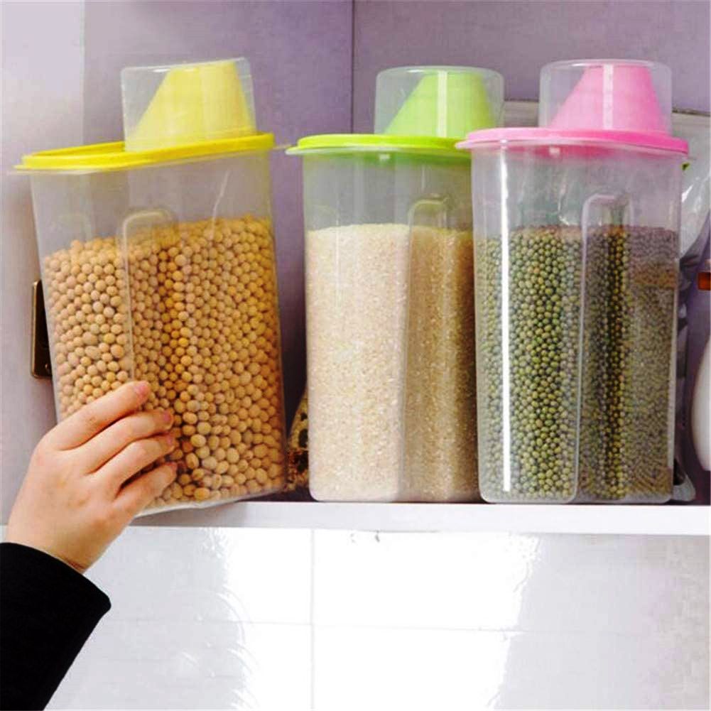 Dry Cereal Container Dispenser Food Storage Containers With Airtight ...