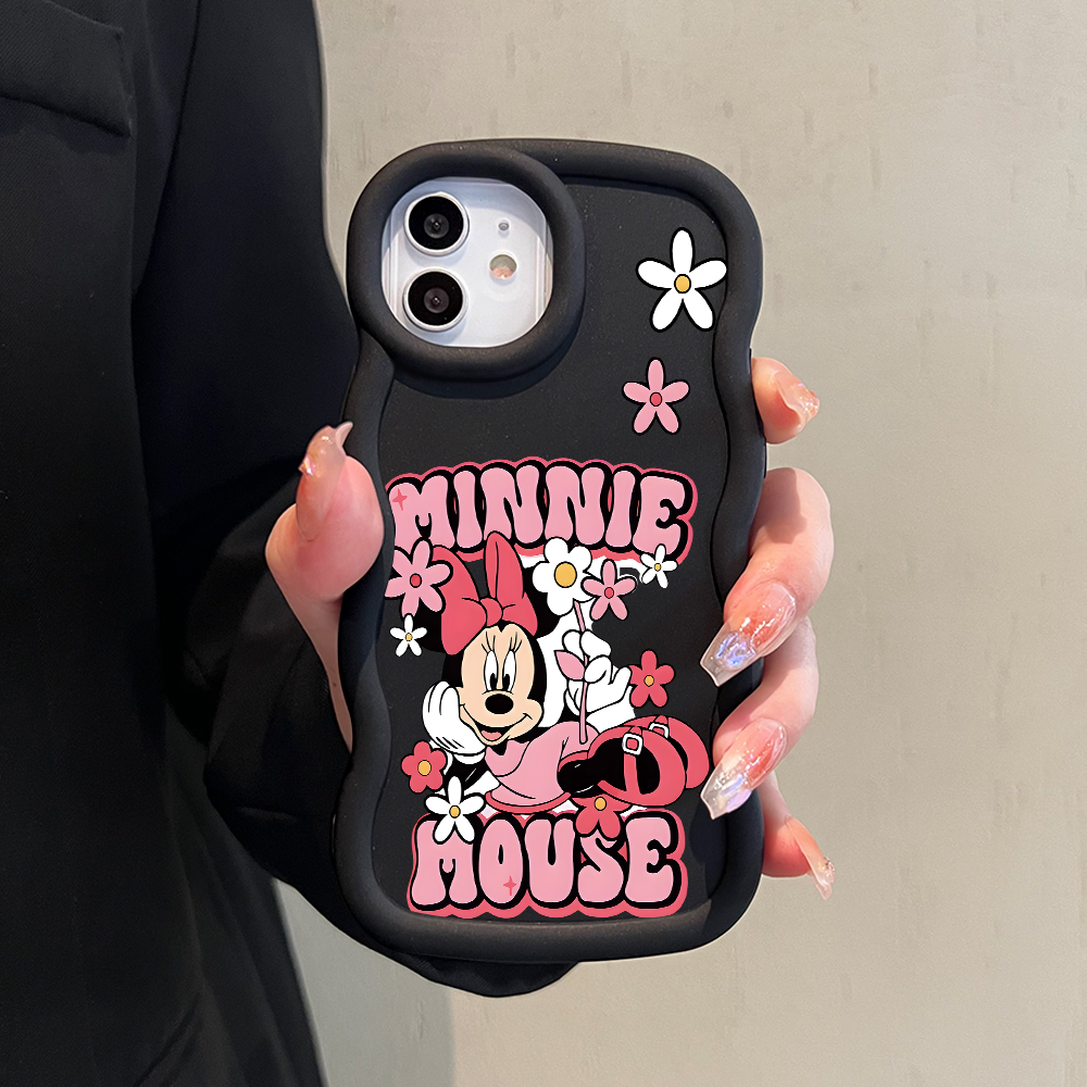 BILI for Redmi A3 A3x Back Cover Cute Minnie Mouse Pattern Design Wavy ...