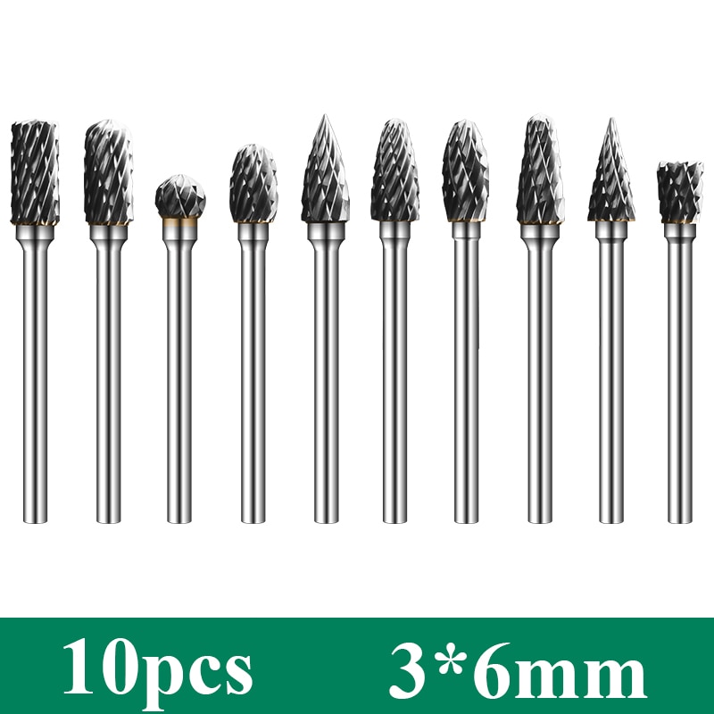 Kim loại vẽ cacbua vonfram dao phay Dụng cụ xoay Burr CNC khắc dụng cụ chà nhám gia công kim ...